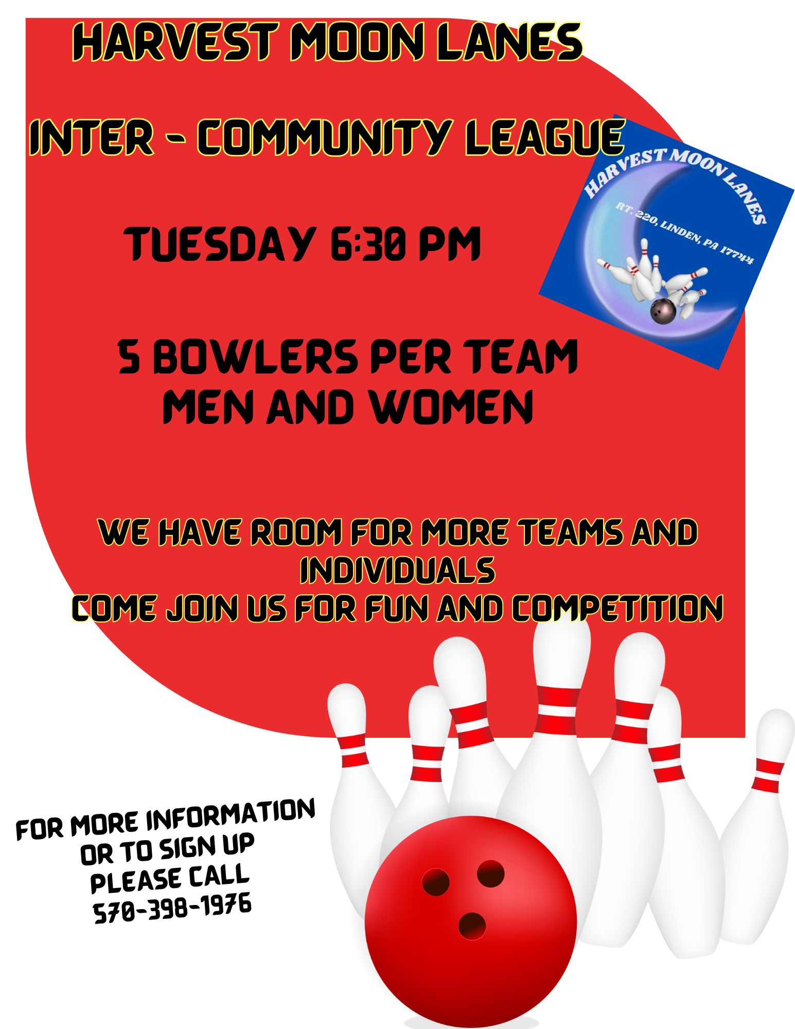 Harvest Moon Bowling > Leagues